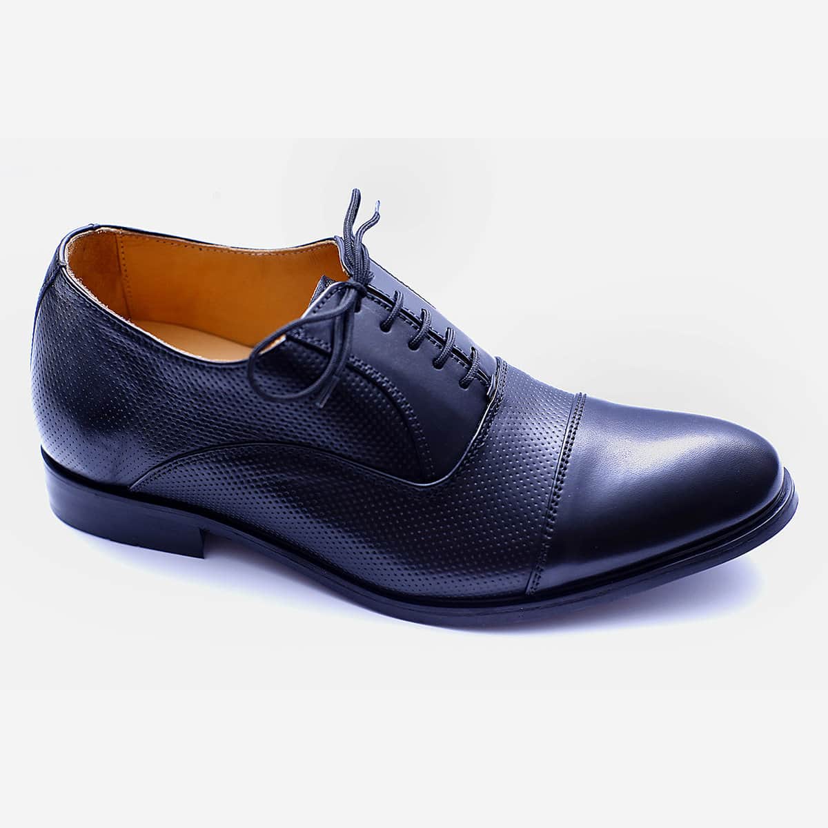 AFL93X Leather Oxford Elevator Shoes - 6.5 cm Taller